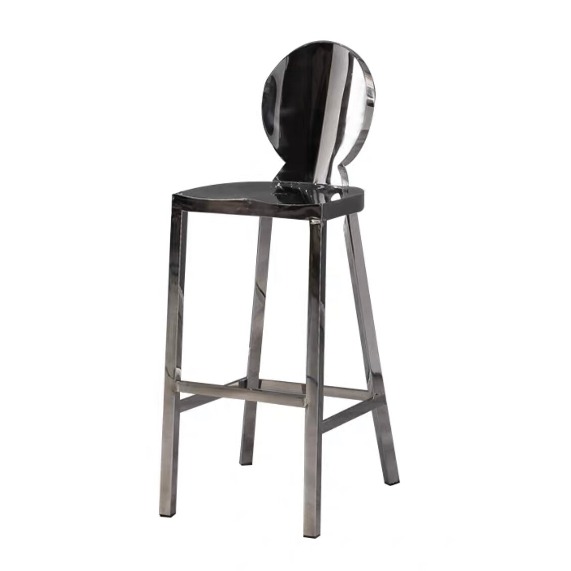 Барный Irisé стул коллекции Aluminum (Цвет серебро / без подлокотников)