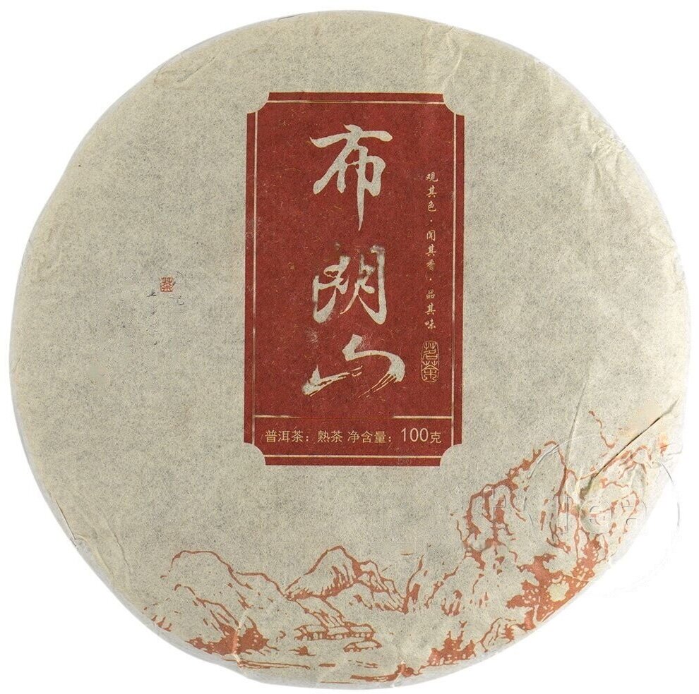 Китайский чай, Пуэр Шу "Путь чая", прессованный , блинчик 100гр.
