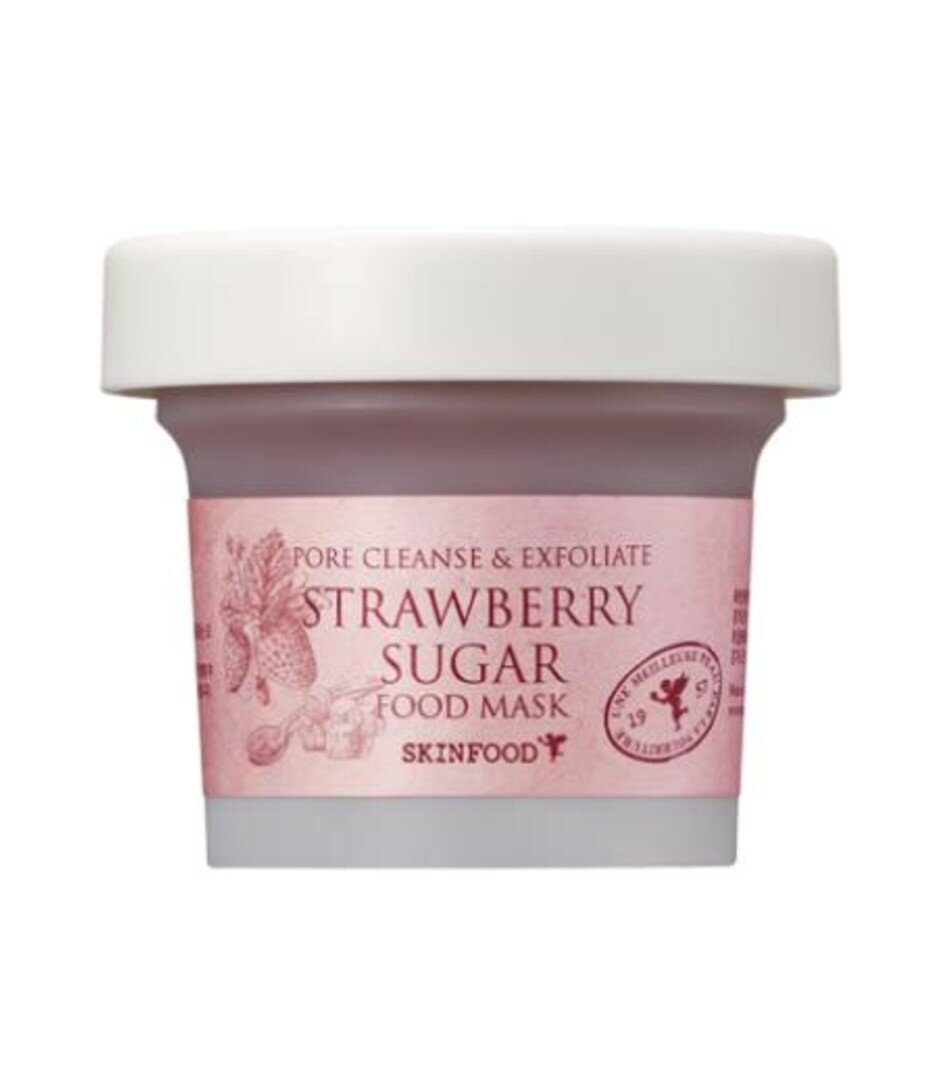 Маска-пилинг очищающая с земляникой и сахаром SkinFood Strawberry Sugar Food Mask 120 гр