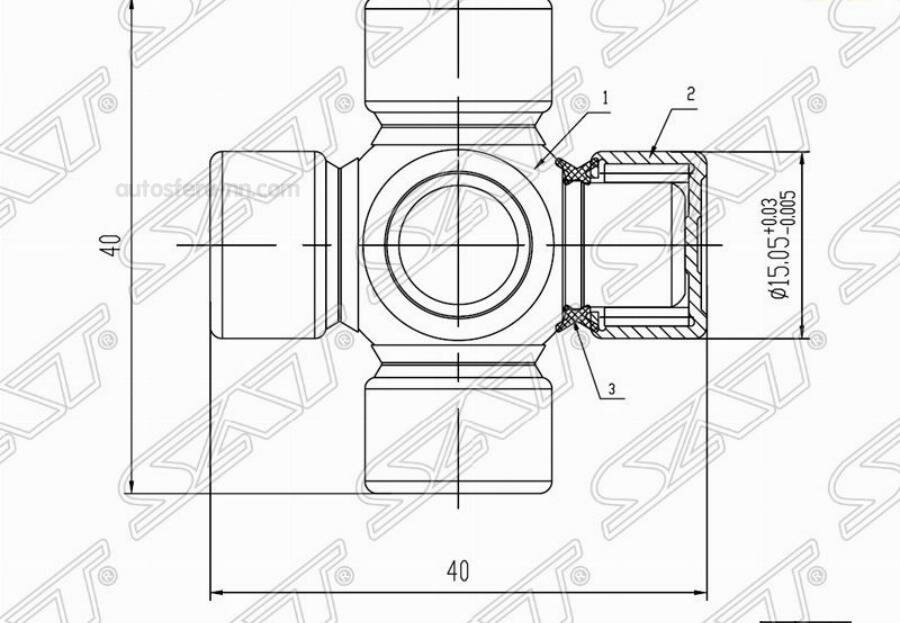 SAT ST1540 Крестовина рулевая