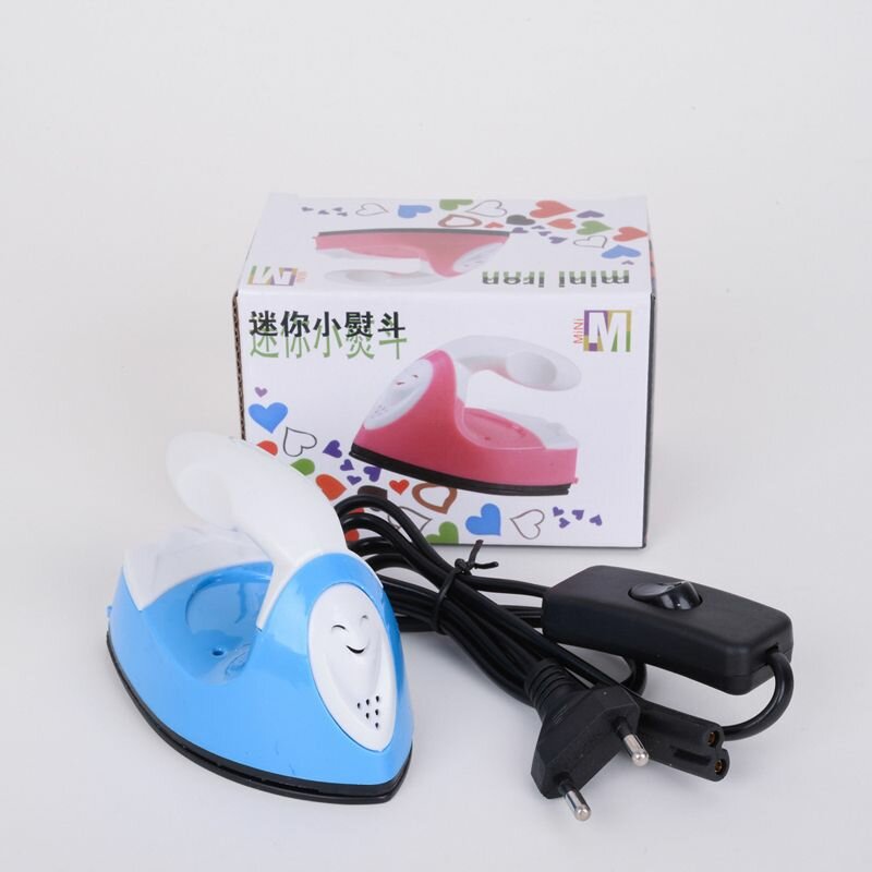 Портативный утюг отпариватель / Миниутюг электрический / Мини утюг для путешествий (красный, синий, белый)