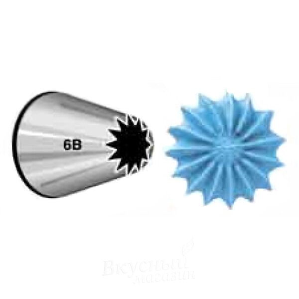 Насадка кондитерская открытая звезда Open Star Wilton 418-6600 (Набор из 3 шт.)