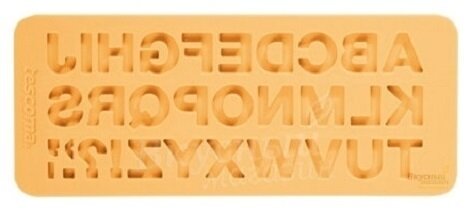 Молд для шоколада/мастики силиконовый Алфавит англ. Delicia (Набор из 1 шт.)