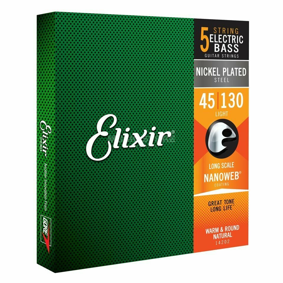 Струны Elixir 14202 NanoWeb 45-130 — фото 1