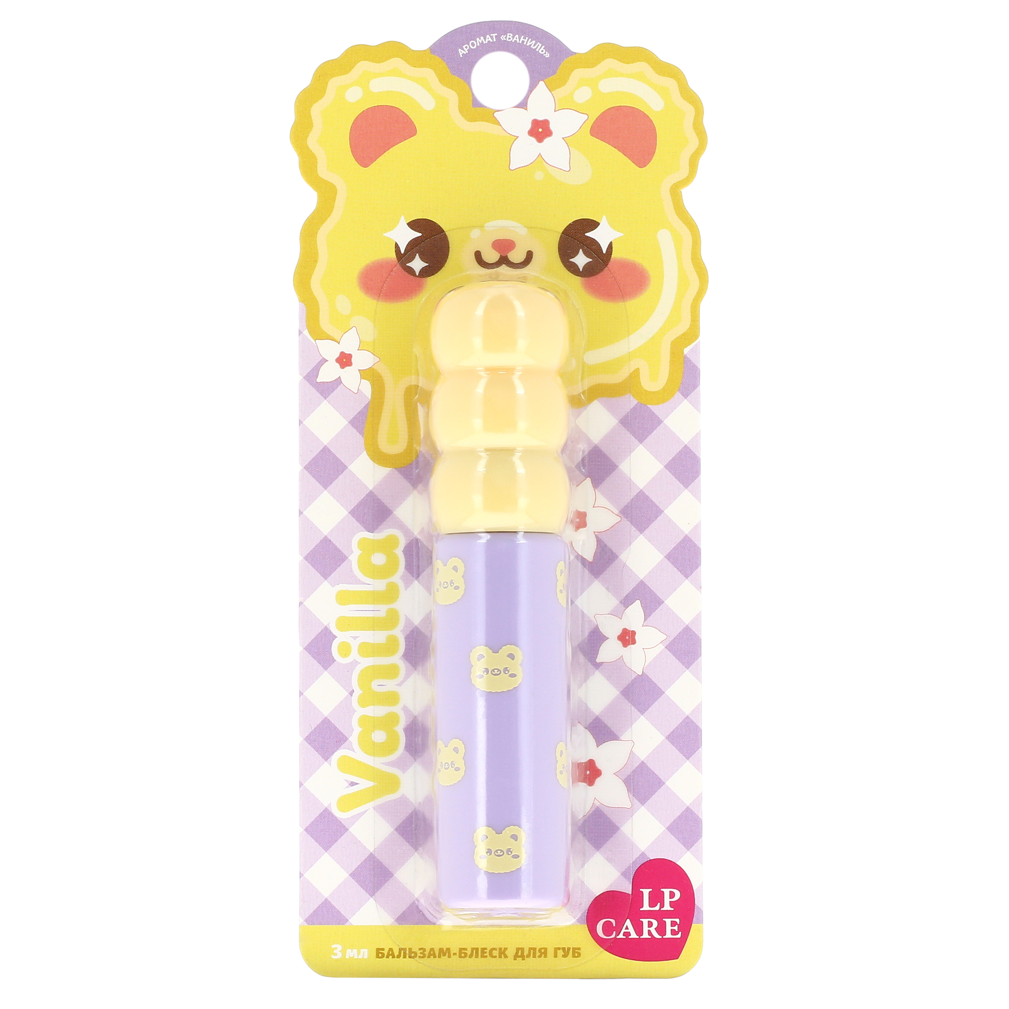 Блеск-бальзам для губ LP CARE BUBBLE с ароматом ванили, 3 мл