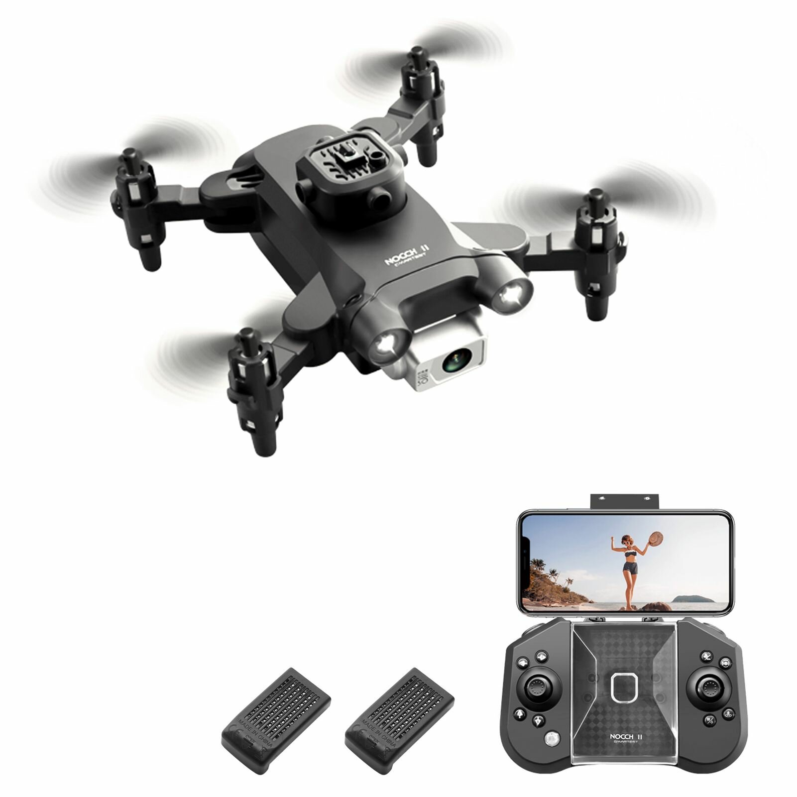 Дрон с дистанционным управлением и двойной камерой Камера 4K Обход препятствий