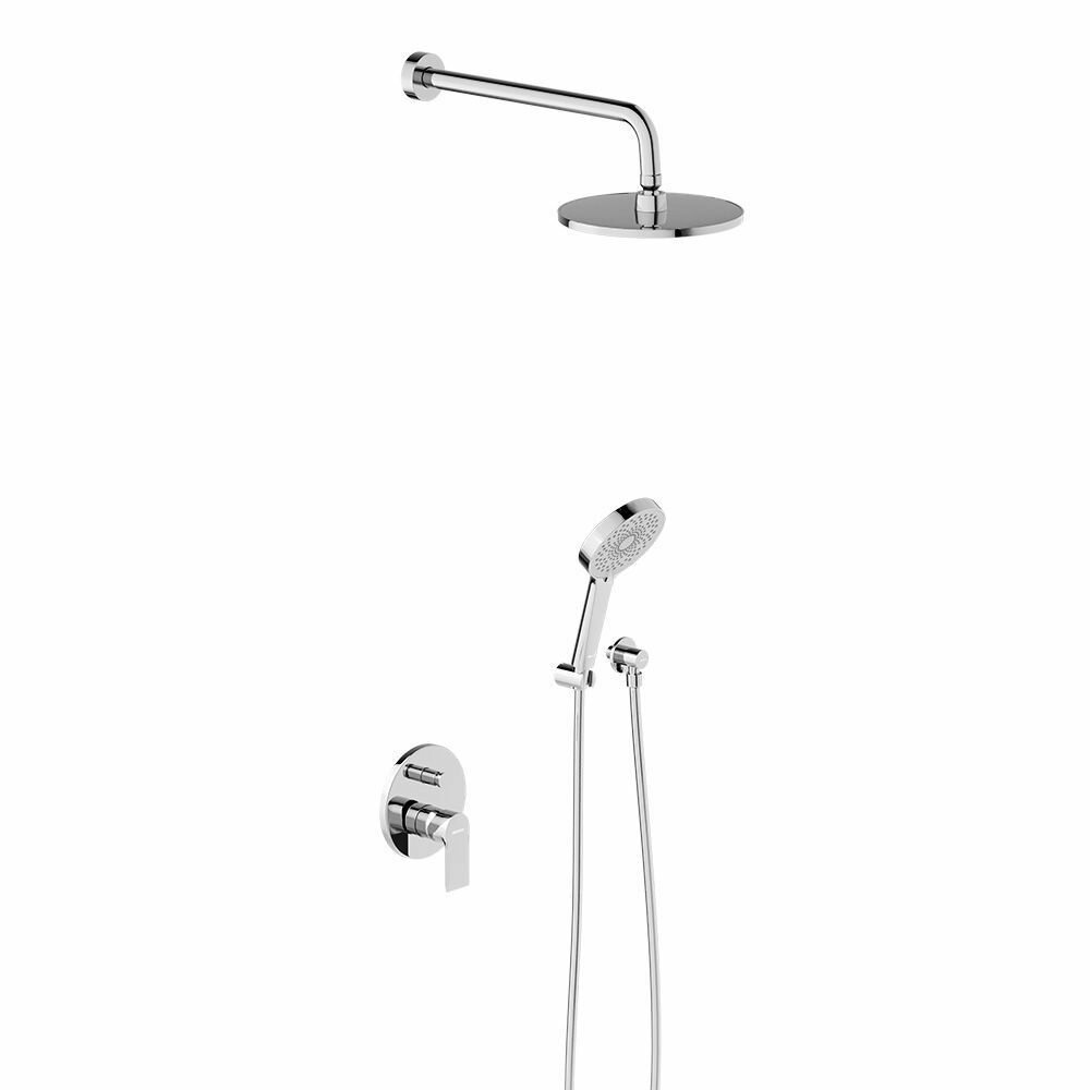 Встраиваемая душевая система со смесителем для душа Damixa Apollo 947520000, Хром