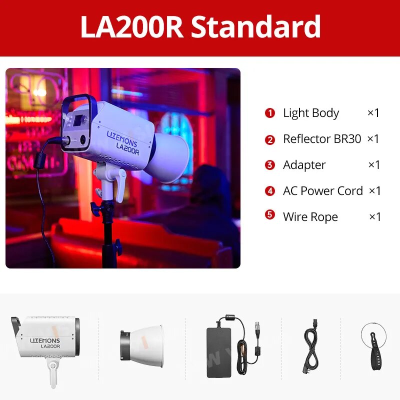 GODOX LA150R LA200R LA300R LA300Bi LITEMONS Полноцветный светодиодный свет с приложением для управления Фотографический свет Маунт Bowens для видео и влогов