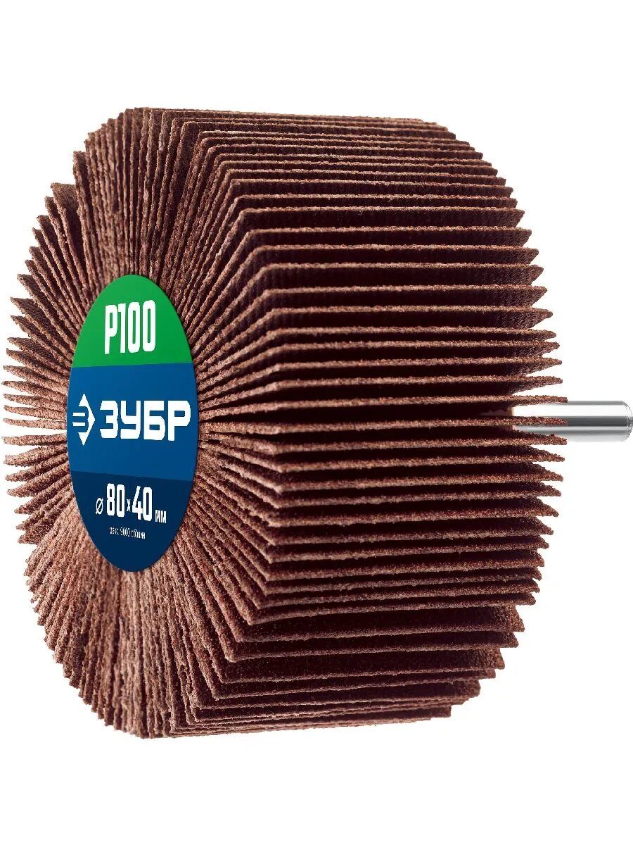 ЗУБР Круг шлифовальный лепестковый d 80x40 мм, P100 36604-100_z01
