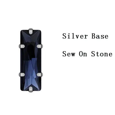 Кристаллы Sew-On Montana 5x10mm (30шт)
