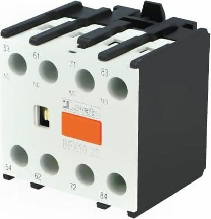 Контактор LOVATO BFX1022 Вспомогательные контакты, Серия BF, Выводы винтовые клеммы, 1 шт