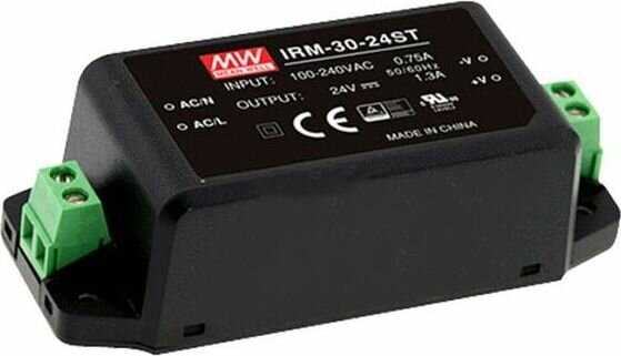 Блок питания MEAN WELL IRM-30-12ST Блок питания импульсный модульный 30Вт 12В DC 2,5А 85-264В AC 1шт