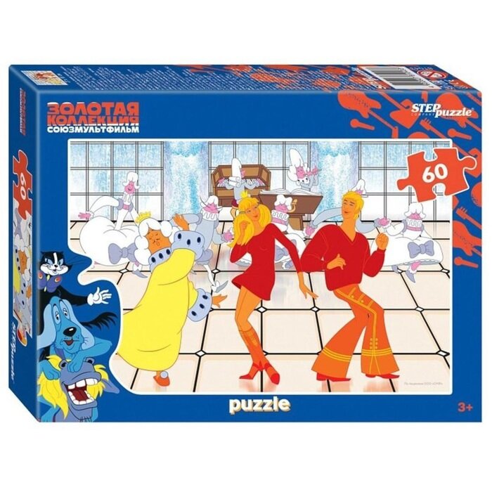 Пазлы 60 деталей. Бременские музыканты. Золотая коллекция (Союзмультфильм) 81043, (Степ Пазл)