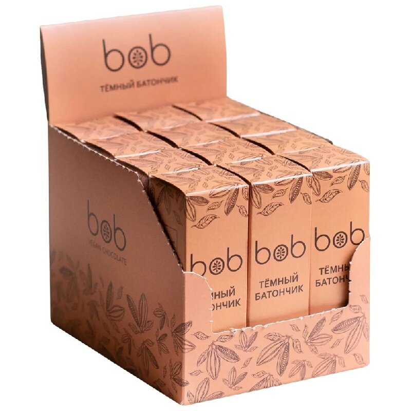 Батончик BOB Темный (2шт) /шоубокс/ 50г