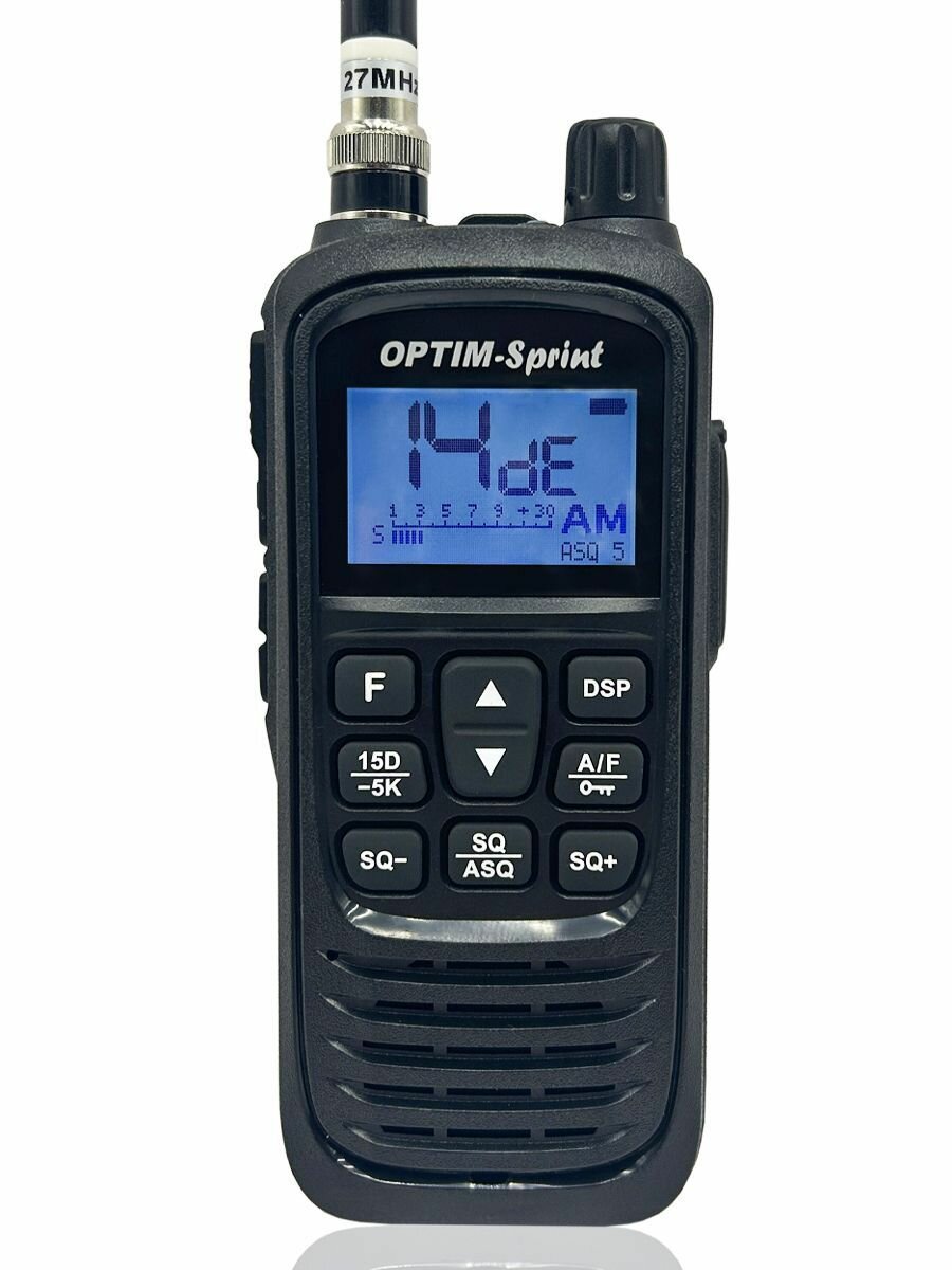 Портативная CB радиостанция OPTIM-Sprint, AM/FM, 1800 мАч, черный