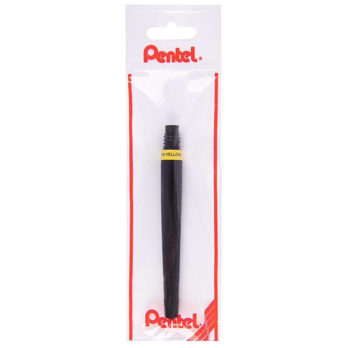 Картридж для кисти с краской Pentel "Colour Brush", GFL, лимонно-желтый, сменный, круглый, тонкий