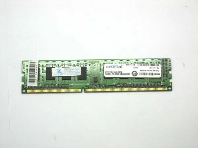 Память DIMM PC-10600 DDR3 1Gb Crucial