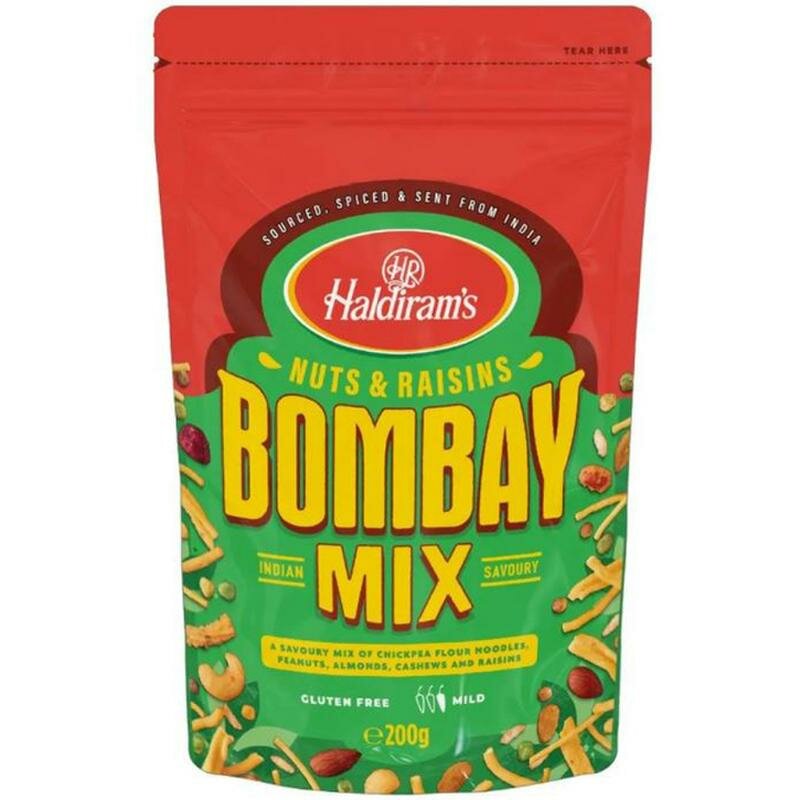 Закуска индийская BOMBEY NUTS AND RAISIN MIX Haldiram's 200 г