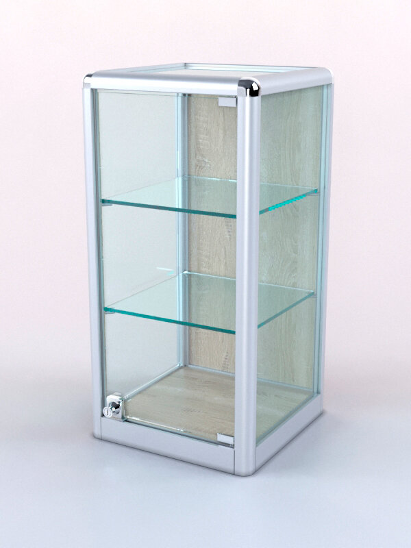 Витрина из профиля настольная №4-1 (з/с ДСП), Дуб Сонома. Производитель товара - компания Westcom.