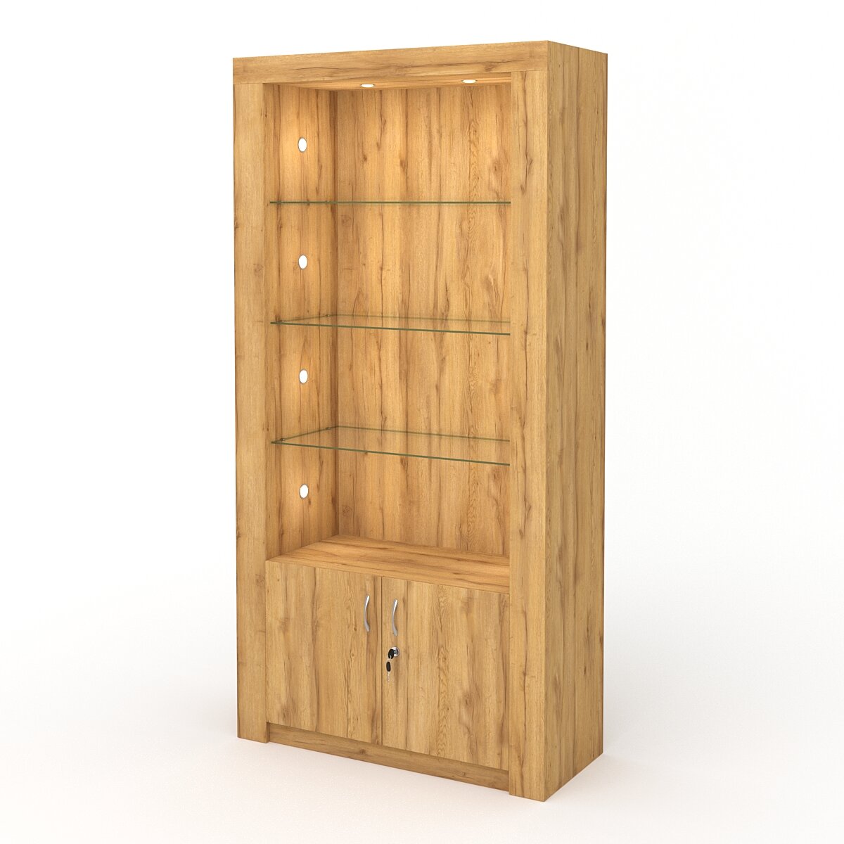 Стеллаж "афродита" №3-4 (задняя стенка - ДВП), Дуб Золотистый