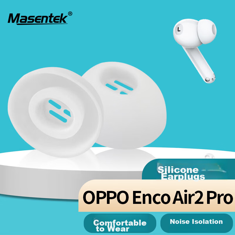 Masentek Наушники Наушники, Совместимые с наушниками OPPO Enco Air2Pro / X / Free2 / 2i Bluetooth, Силиконовые