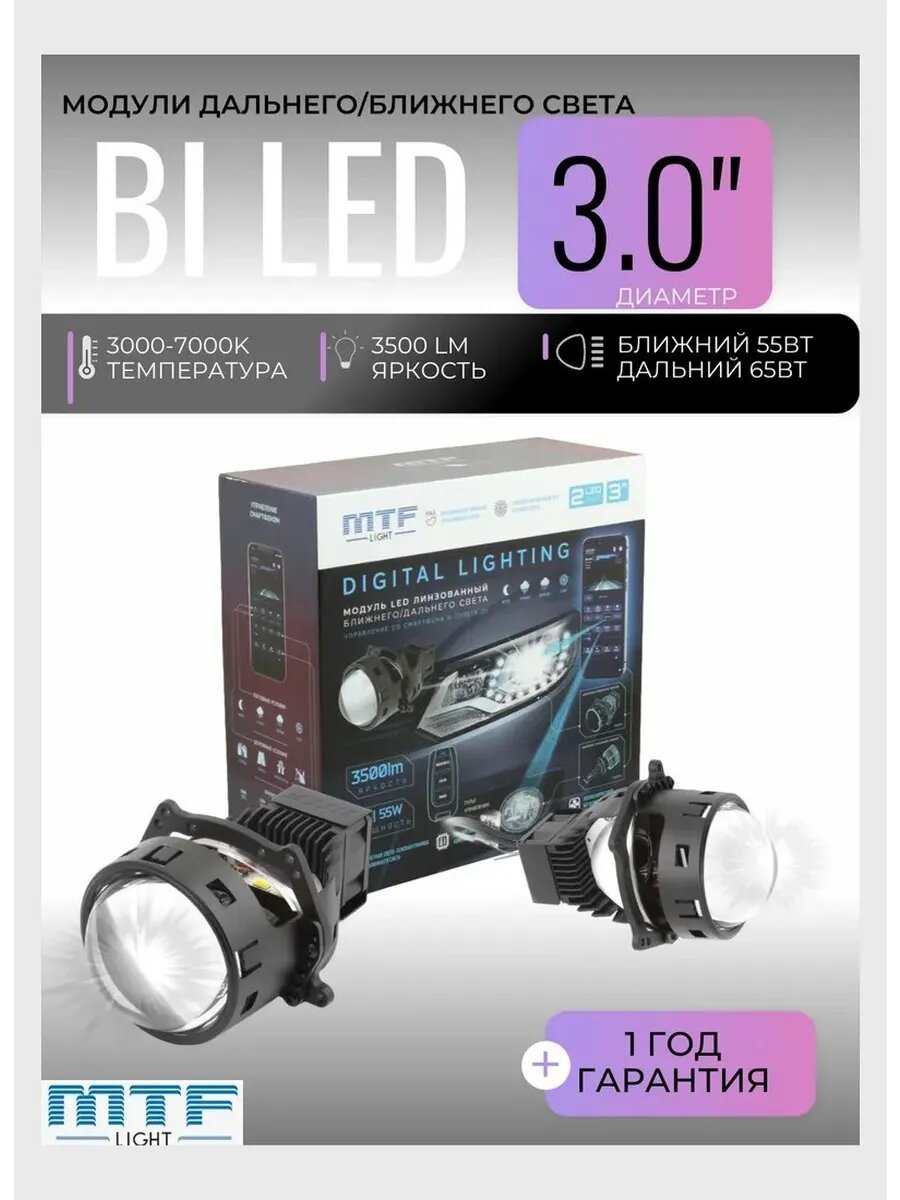 Модули DIGITAL LIGHT, 12В 3000-7000К, 3", управл смартф