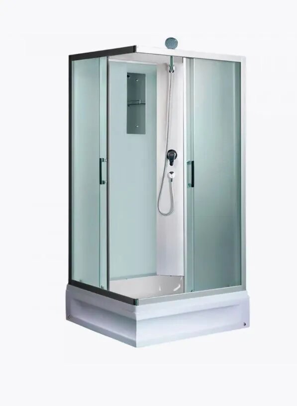 Душевая кабина River Quadro XL 10000013640 100х80 стекло матовое/профиль хром матовый