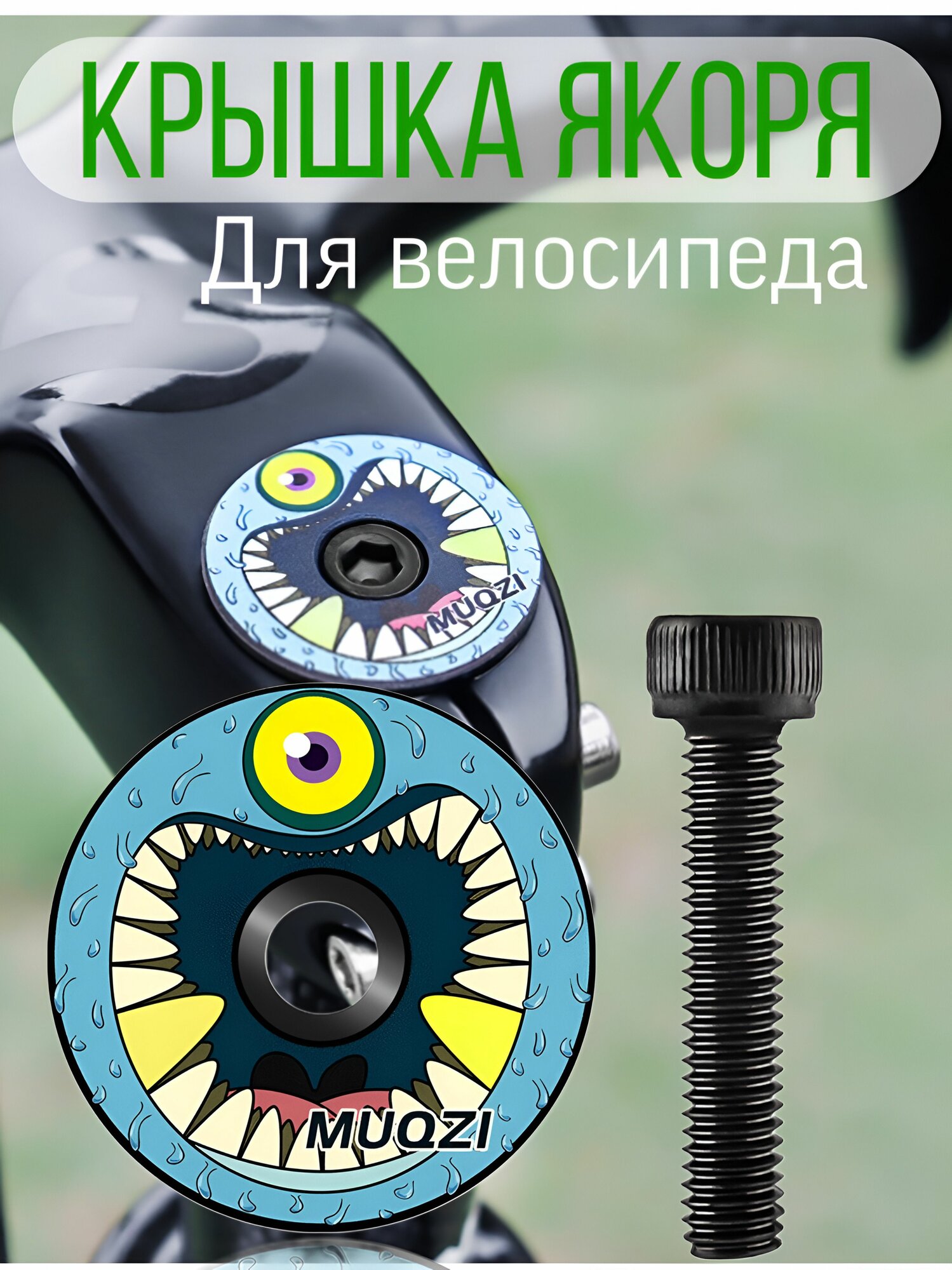 Крышка якоря для велосипеда с винтом Циклоп