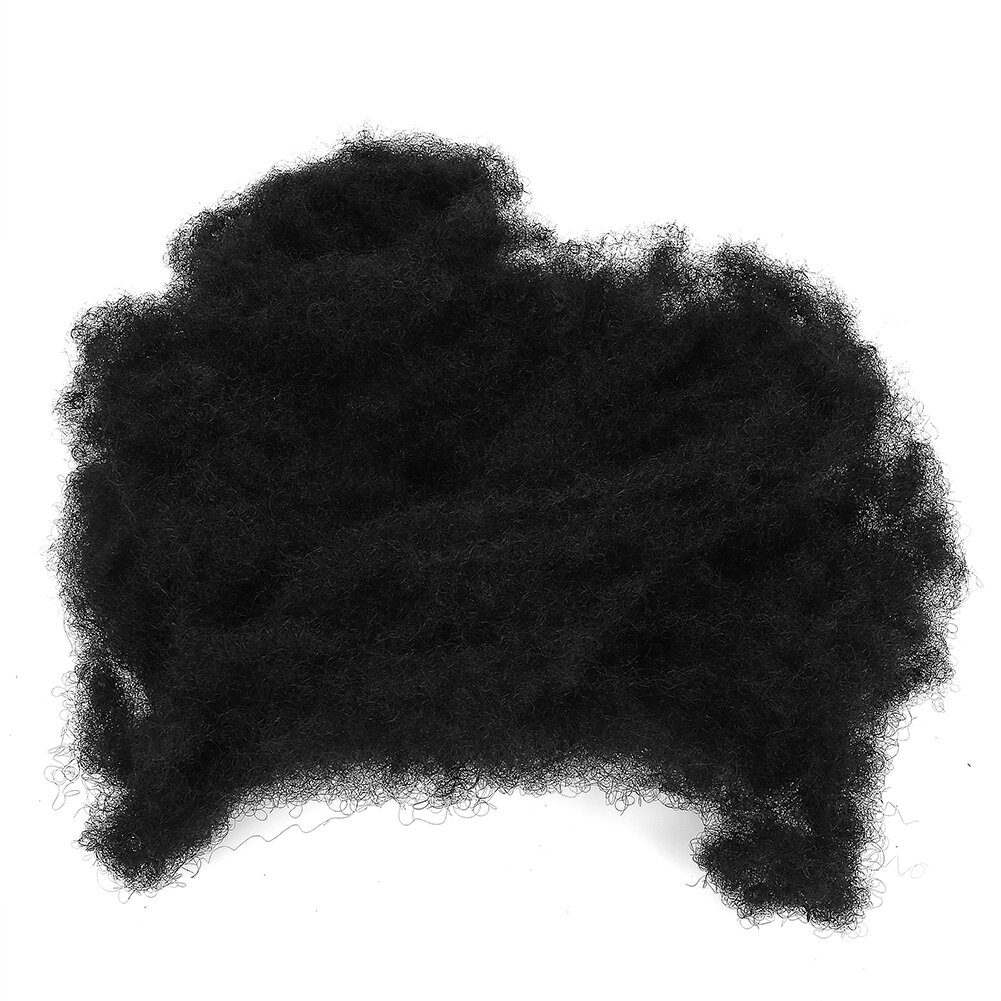 Афро-булочка, пучок для волос, мягкие афро-кудрявые волосы, парики, наращивание шиньонов, аксессуар для волос, черный