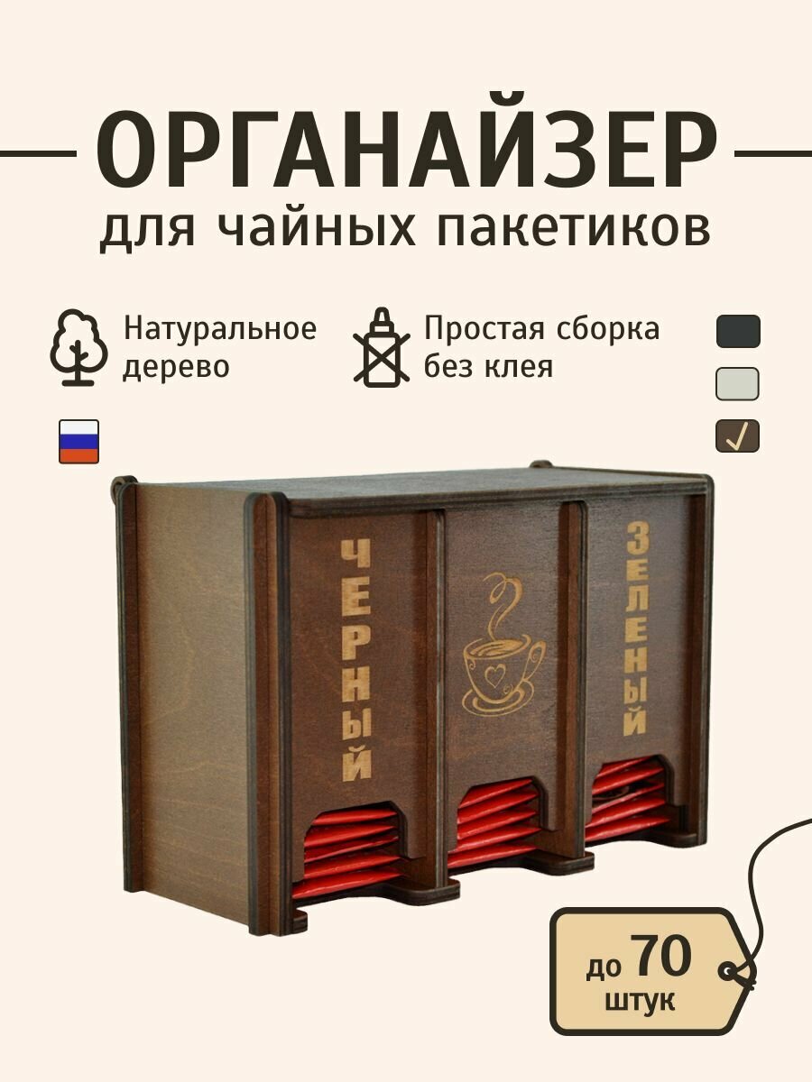 Органайзер-подставка для чайных пакетиков