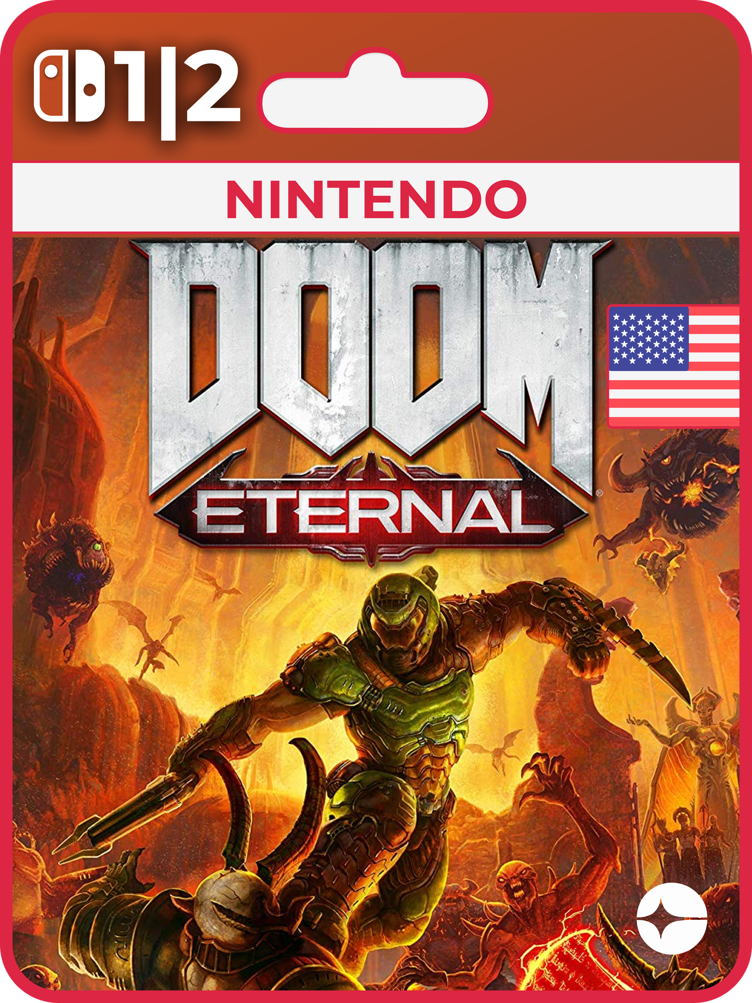 DOOM® Eternal для Nintendo Switch 1/2 [Цифровая версия, США]
