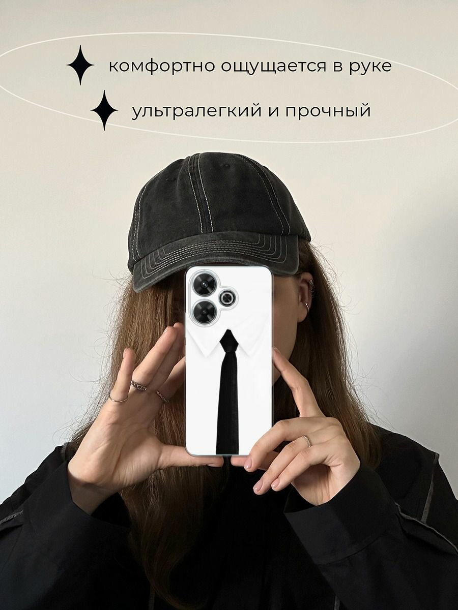 Чехол на Xiaomi Redmi Note 13R/Redmi 13/Poco M6 4G/M6 Plus с принтом "Галстук" — фото 1
