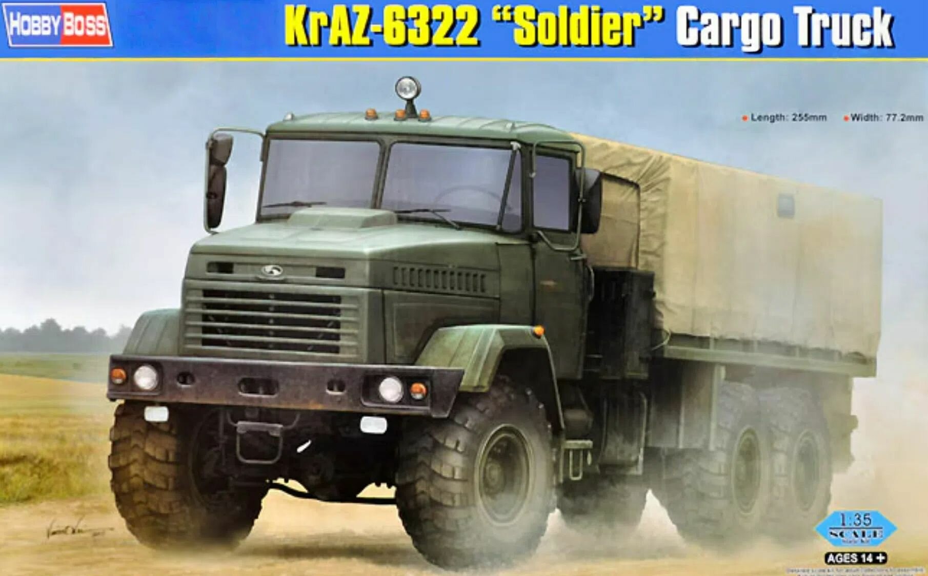 Hobby boss 85512 1/35 KrAZ-6322 Soldier Cargo Грузовик Пластиковый набор моделей