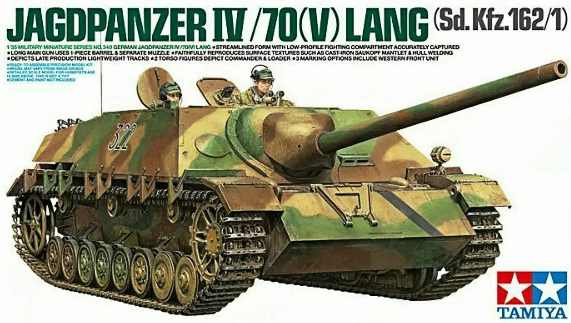 Tamiya 35340 1/35 Немецкий Jagdpanzer IV/70(V)Lang Sd. Kfz.162/1 сборная модель танка