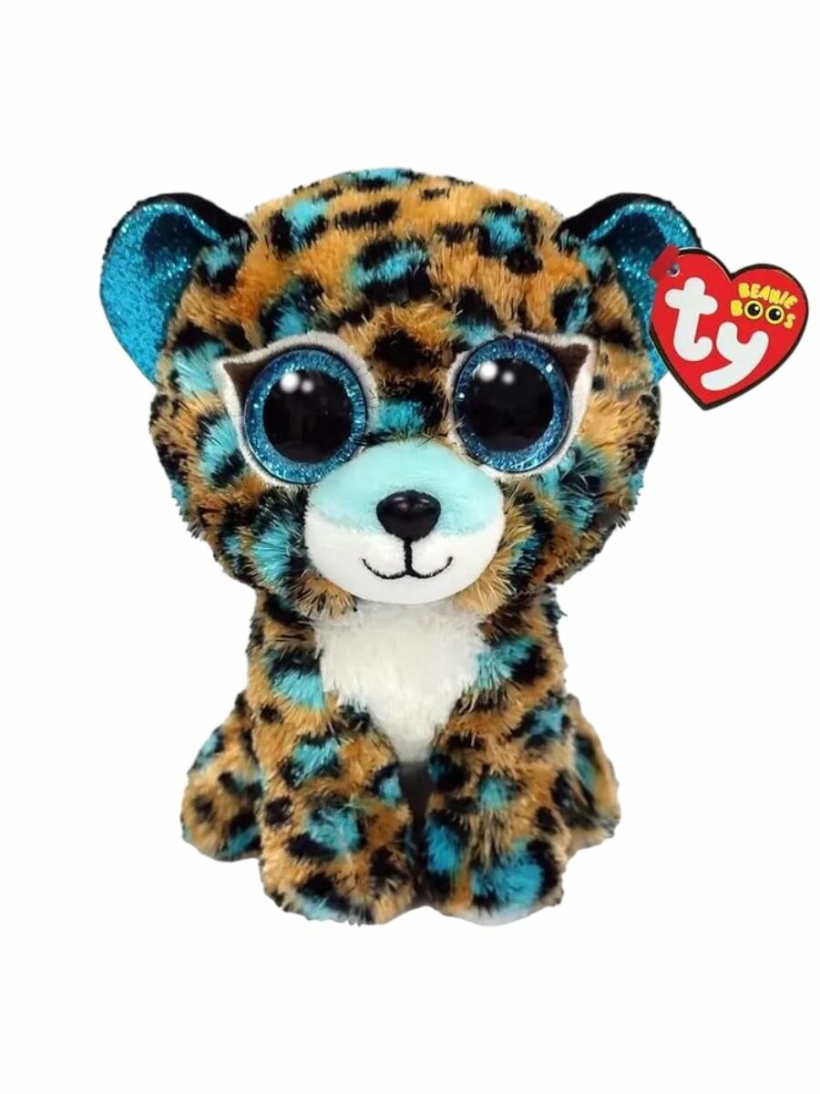 TY Мягкая игрушка Кобальт Голубой Леопард дет, 15 см