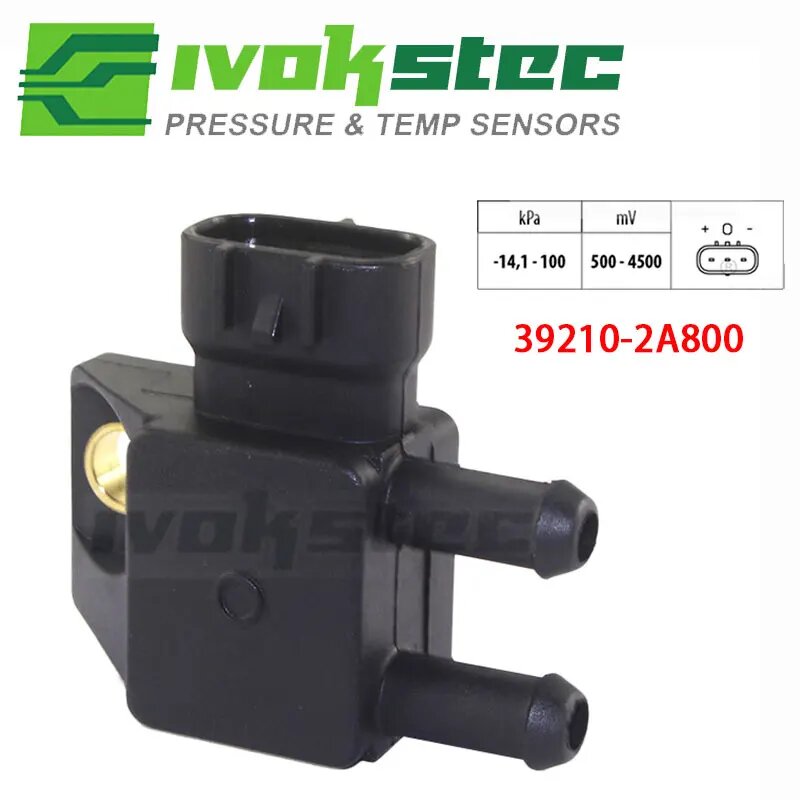 39210-2A800 Датчик перепада давления DPF или заглушка для Hyundai SantaFe Kia Rio Nissan Sportage Mitsubishi 227711AT0A 392102A800