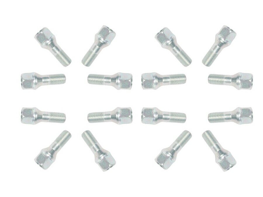 Комплект из 16ШТ: Болт колеса ВАЗ 2108, 2110-12 литой диск, под ключ 17 (М12х1.25х27) (артикул K-21120310104010X16)