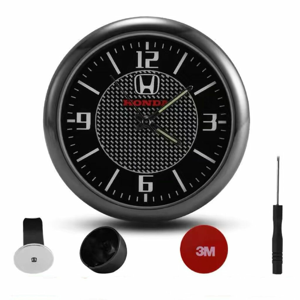 Автомобильные кварцевые часы, светящиеся кварцевые часы для Honda City Hrv CRV Civic Wrv Brio BRV Fit Accord FREED SHUTTLE Odyssey, электронные часы