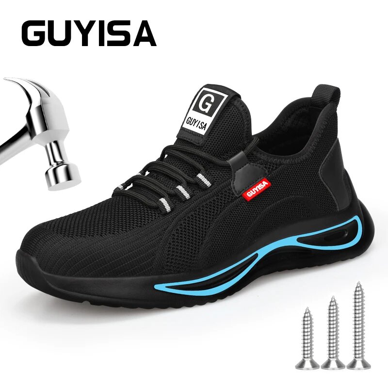 GUYISA ботинок 2138S черные защитные большие 38