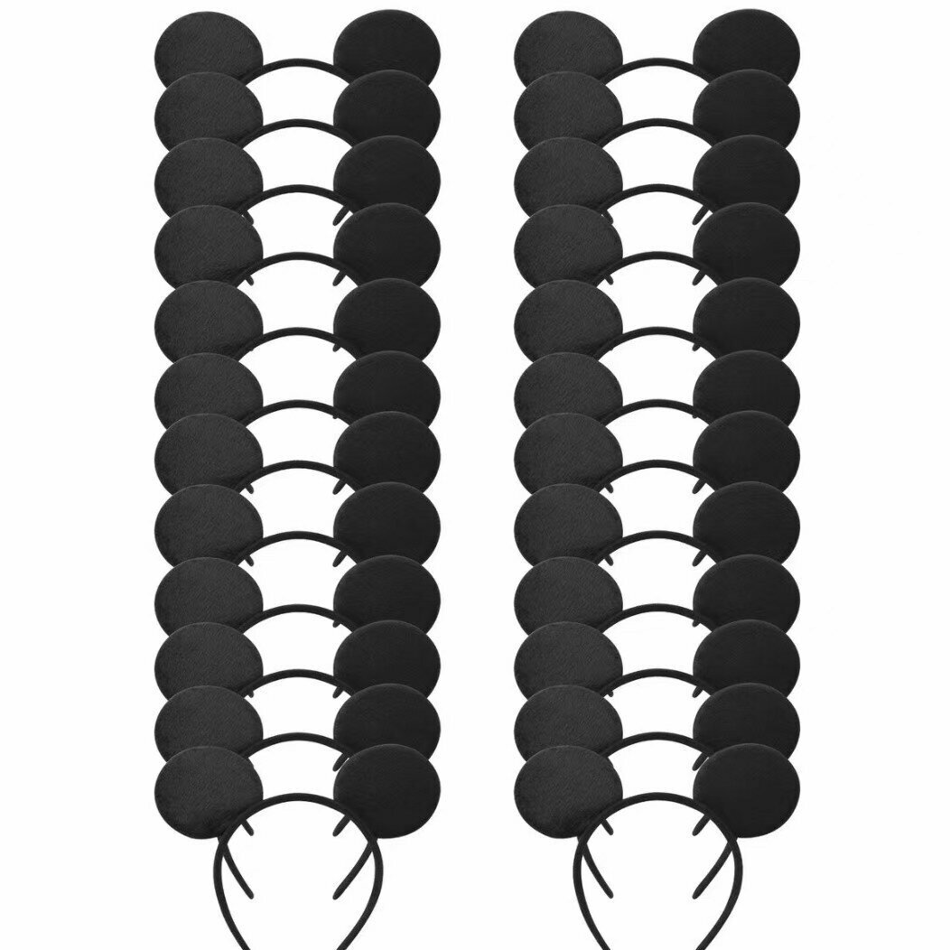 Набор детских повязок на голову с Микки Маусом для девочек, милые повязки с Микки и Минни, черный бант, головные уборы для выступлений