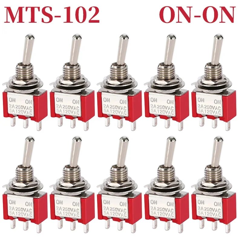 Переключатель ON-ON MTS-102 Red