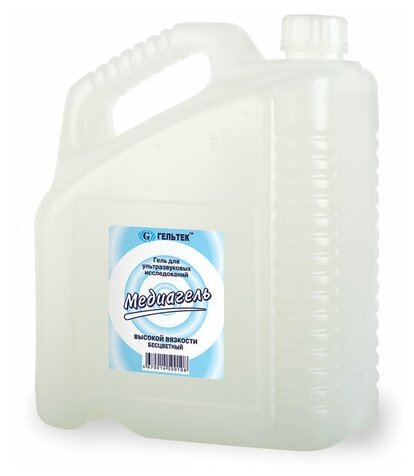 Гель для УЗИ 5 кг гельтек медиагель высокой вязкости, бесцветный