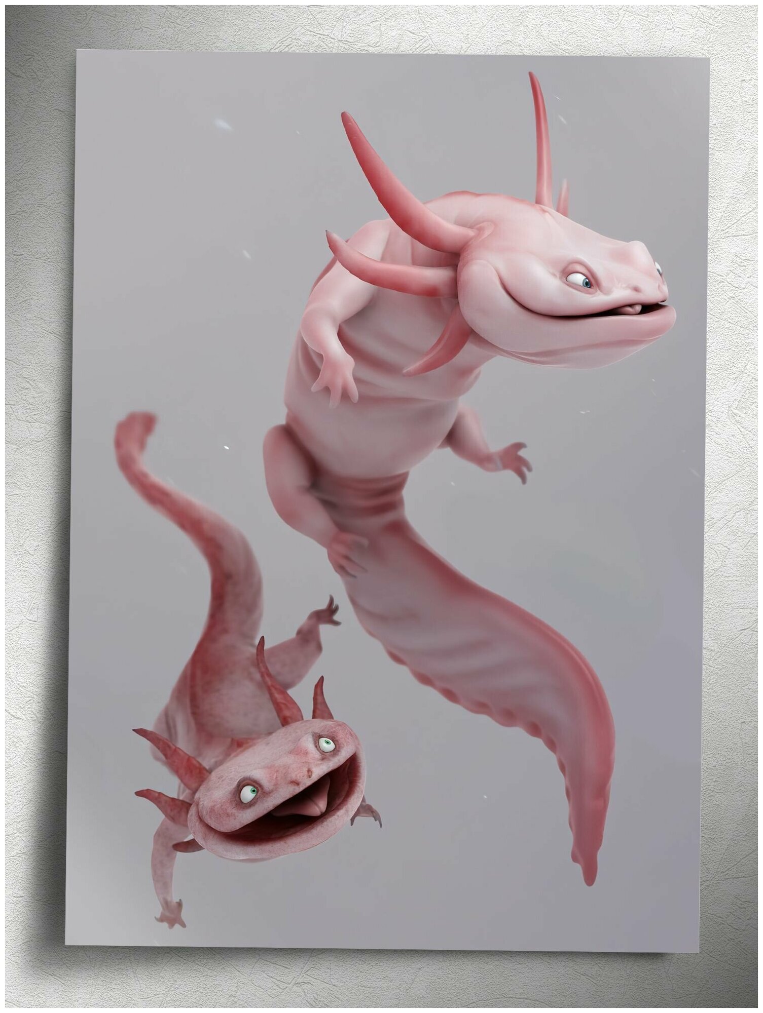 Постер Аксолотль, на А5