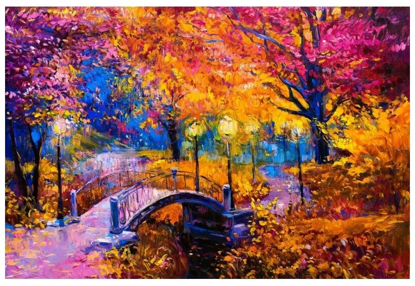 Фотообои Milan Радужный мост, M7028, 300х200 см, виниловые на флизелиновой основе