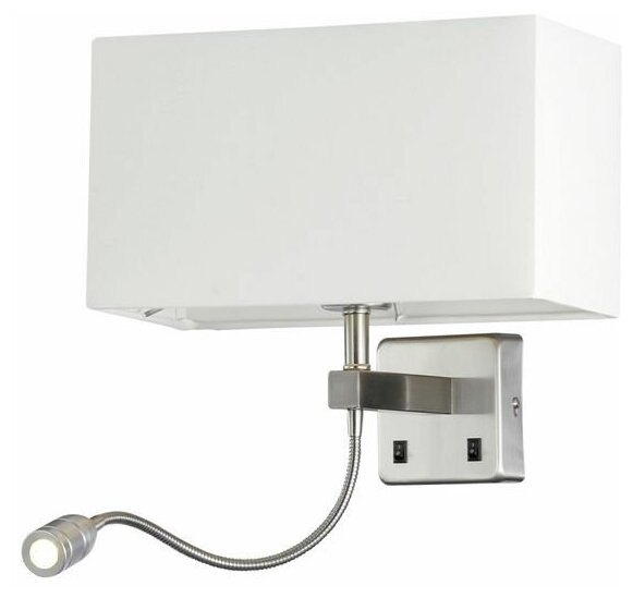 Настенное бра Crystal Lux Jewel JEWEL AP2 WH, LED, E27, кол-во ламп:1+1шт, Белый