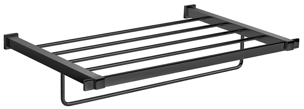 Полотенцедержатель с полкой WINDISCH BLACK COLLECTION 85215N черный 95х540x320