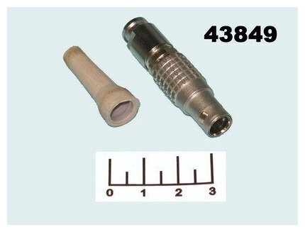 Разъем 3pin штекер на кабель gold (FGG1B303CLAD62)