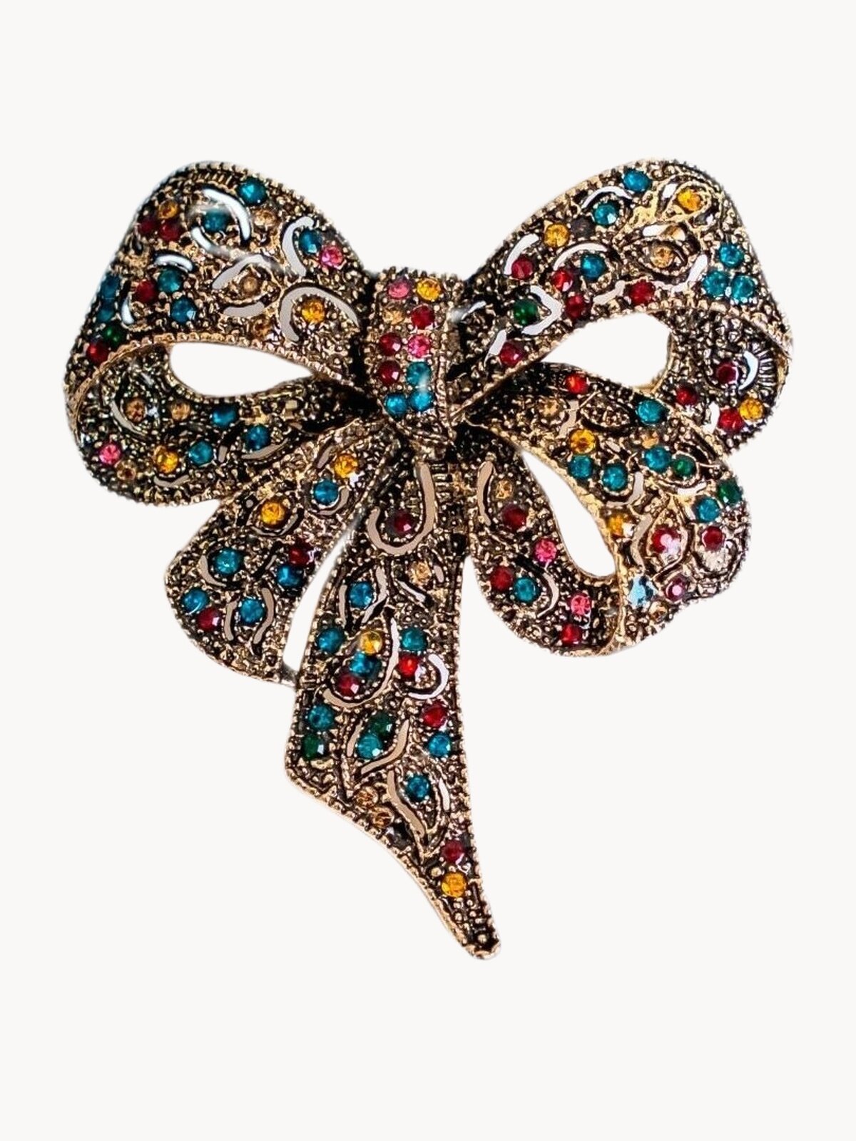 Брошь, стразы