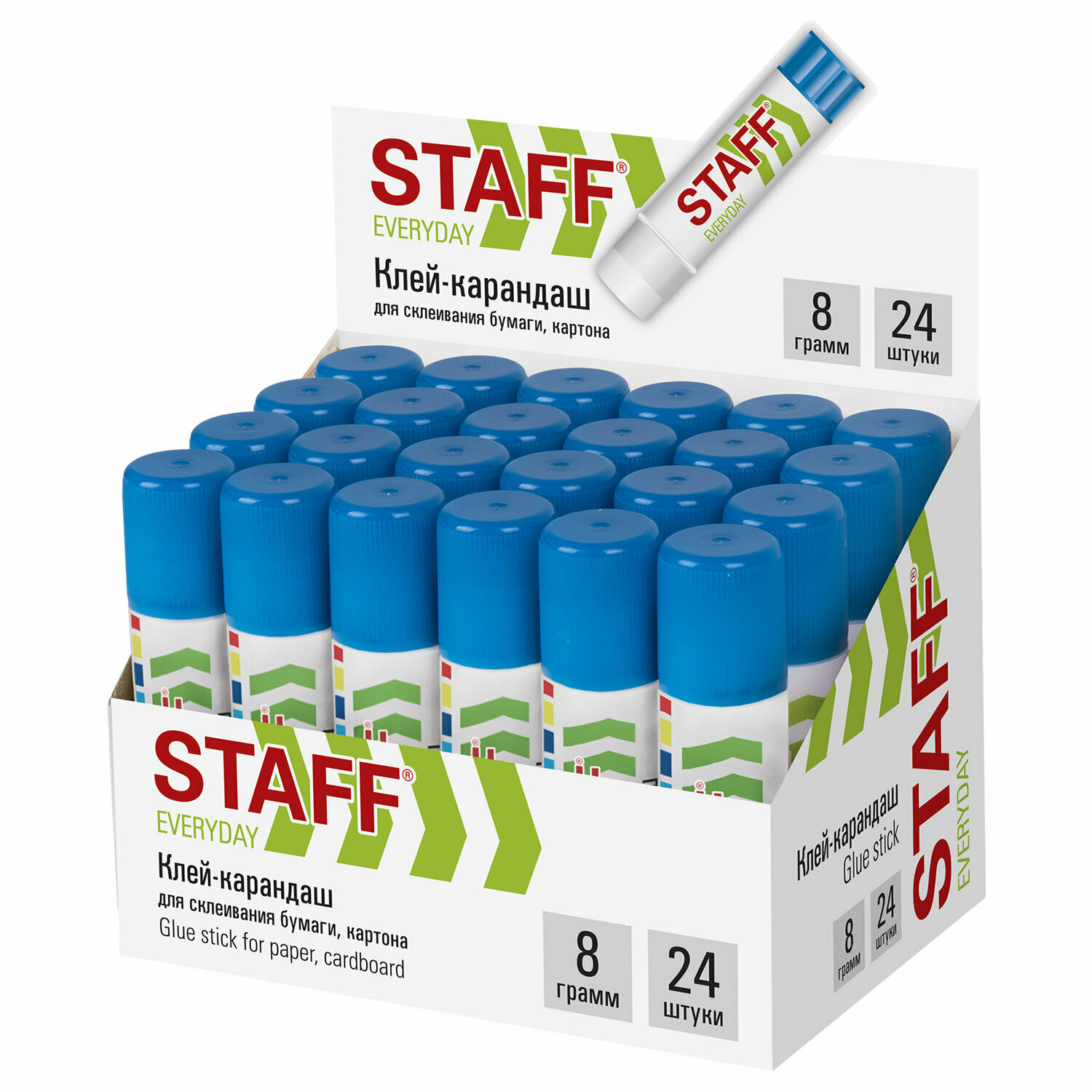 Упаковка 72 шт. Клей-карандаш STAFF "EVERYDAY", 8 г, 220374