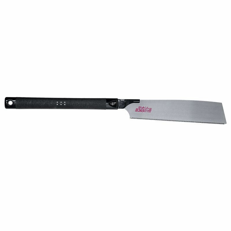 Ножовка Катаба Япония по древесине H-265 L265 мм; шаг 1,75 мм (15 TPI); толщина 0,6 мм; пропил 0,92 мм; полимерная рукоятка ZETSAW